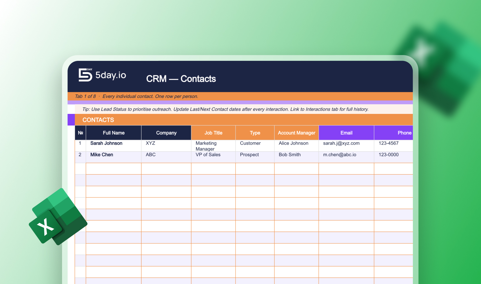 Free CRM Template (Download Excel) – Track Leads & Clients